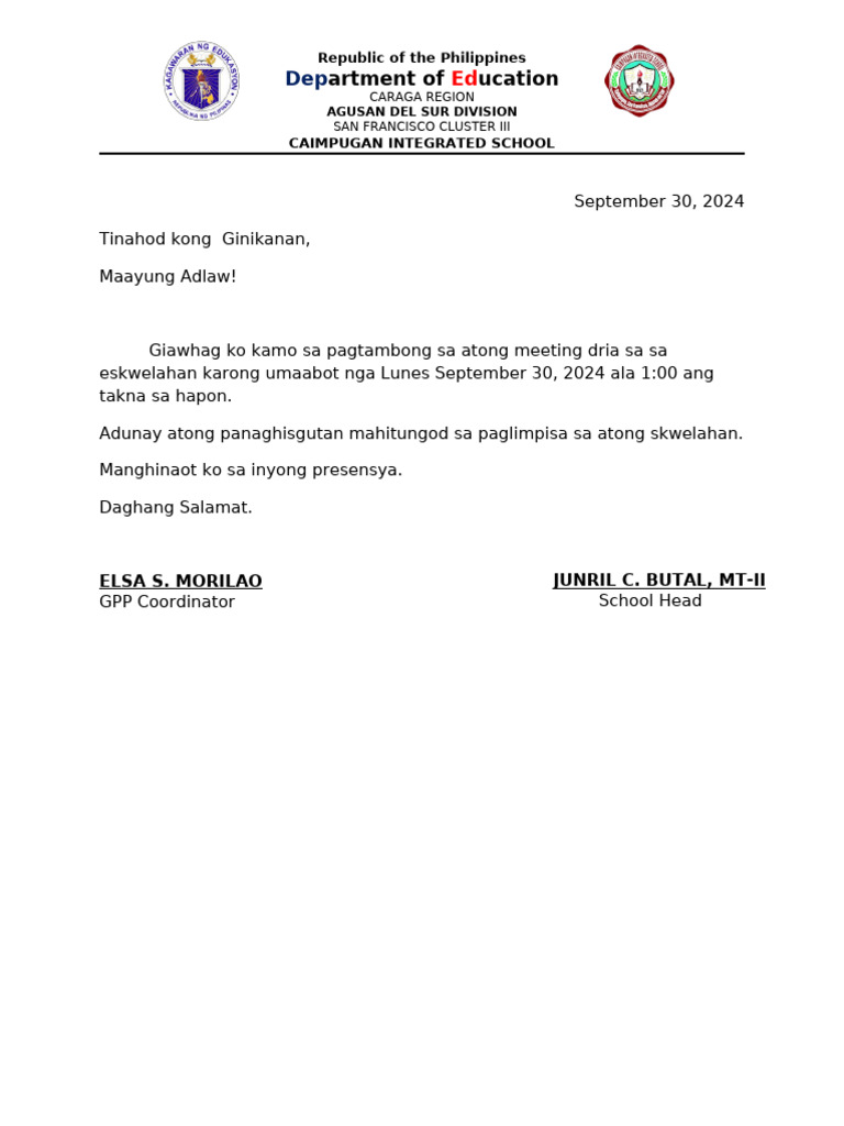 GPP Letter | PDF