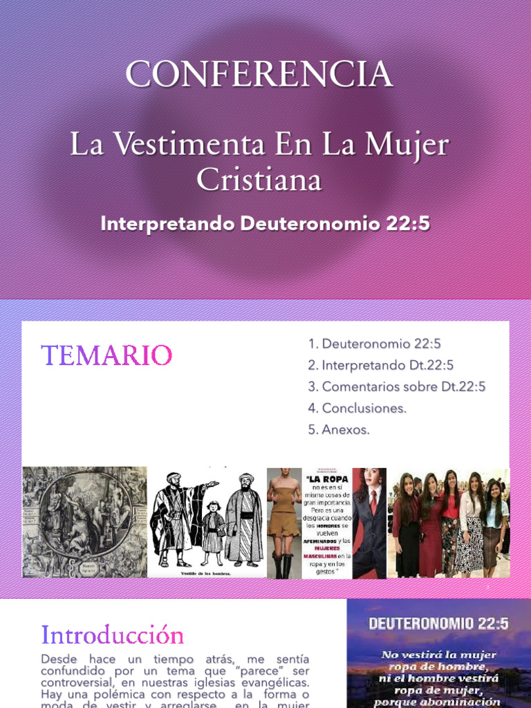Vestimenta Femenina según Deuteronomio 22:5 | PDF
