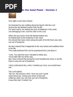 Free Printable Footprints Poem | PDF