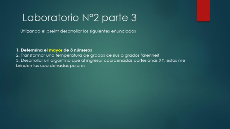 Algoritmos en Pseint: Ejercicios Prácticos | PDF