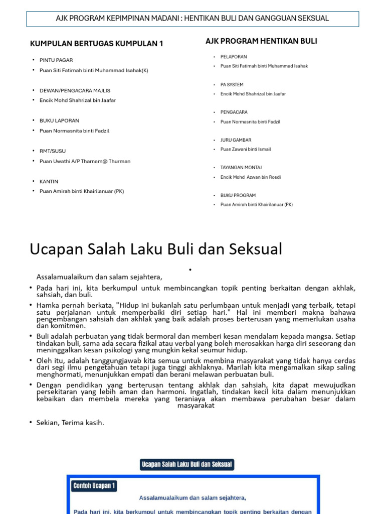 Logo Hentikan Buli dan Gangguan Seksual | PDF
