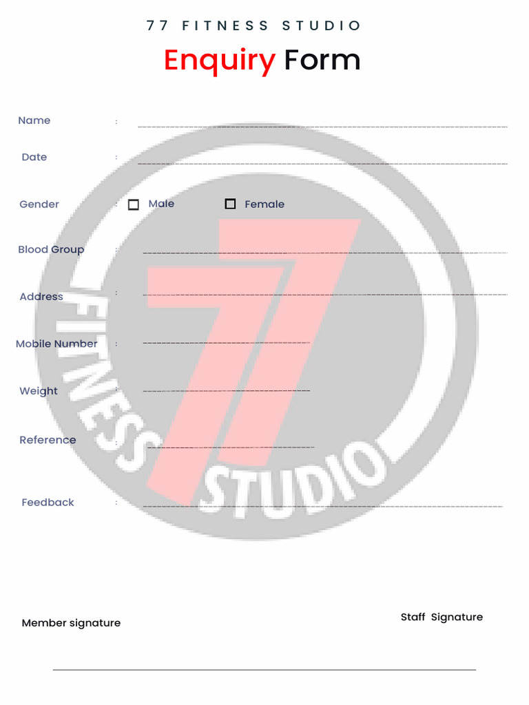 Enquery Form | PDF