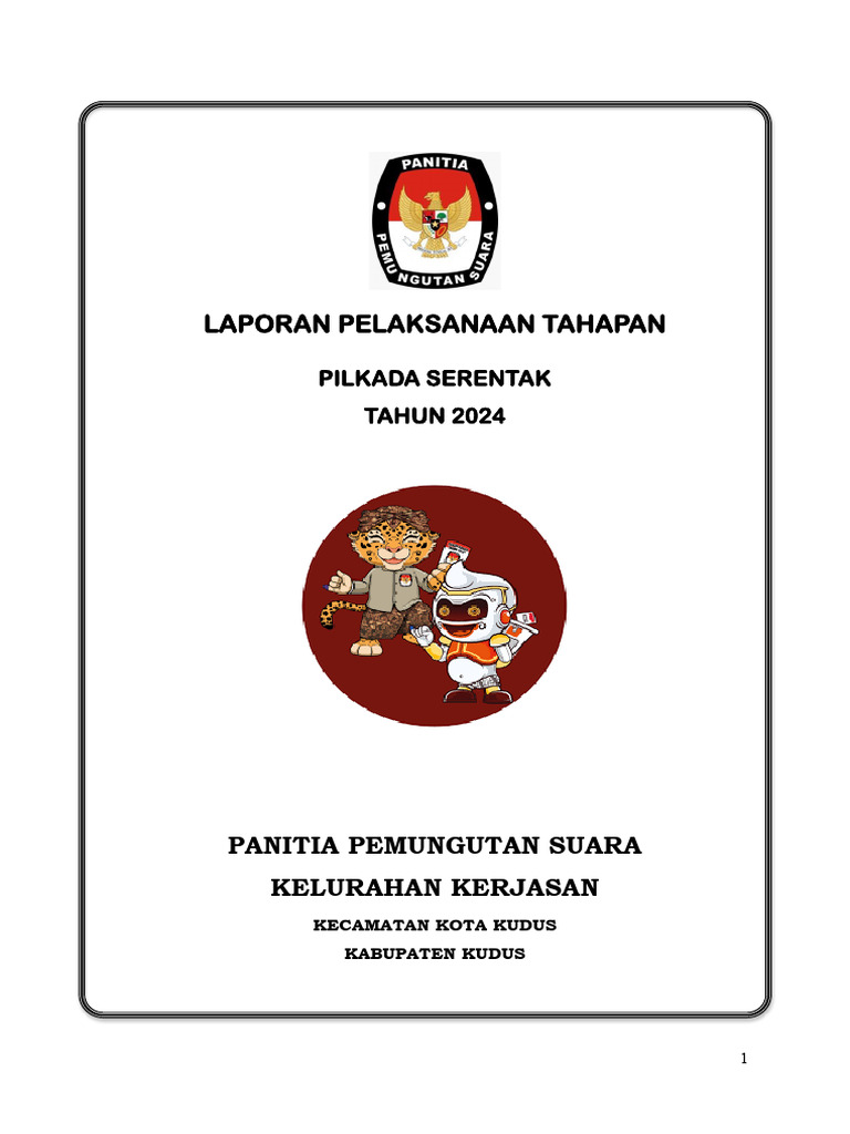 Laporan Tahapan Pilkada 2024 PPS Kerjasan | PDF