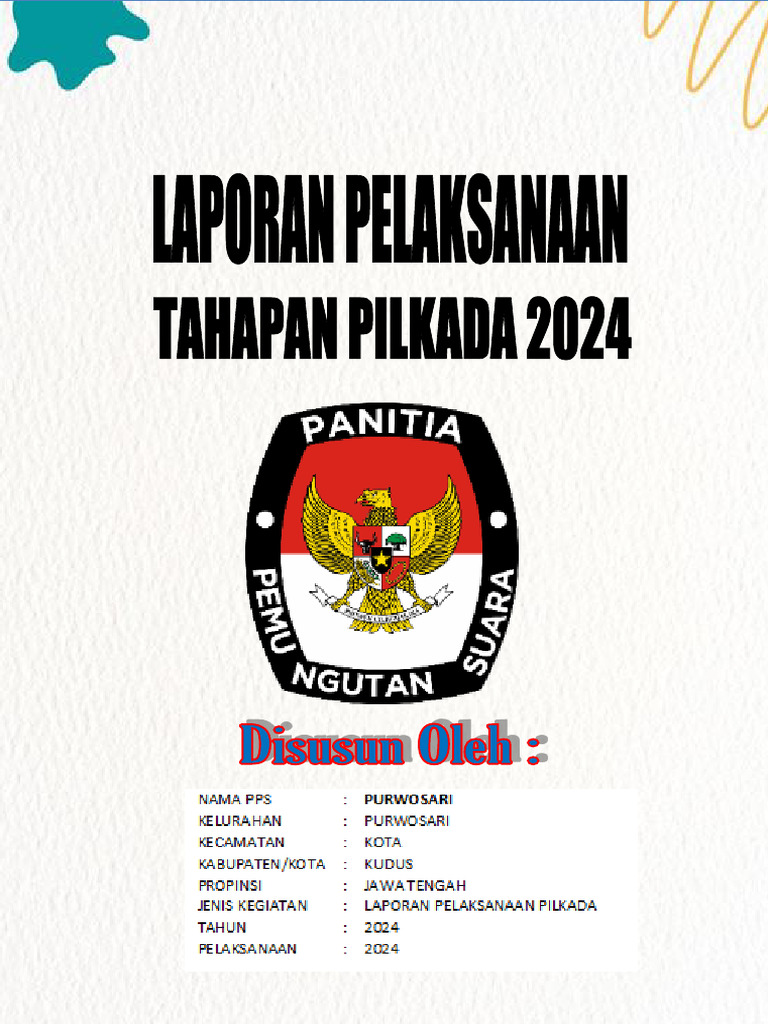 1. Lap. Tahapan Pilkada 2024_ PPS Kel.purwosari Kota Kudus 2024 | PDF