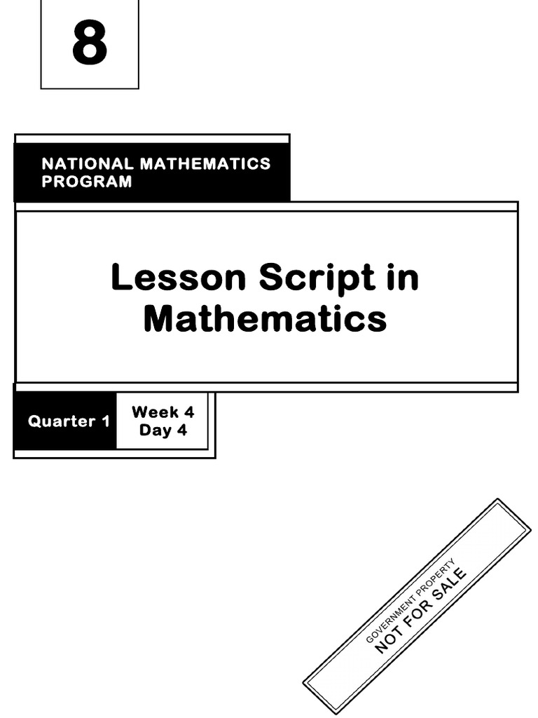 2024-LS-G8-NMP_Mathematics_Q1_W4_D4 | PDF | Algebra