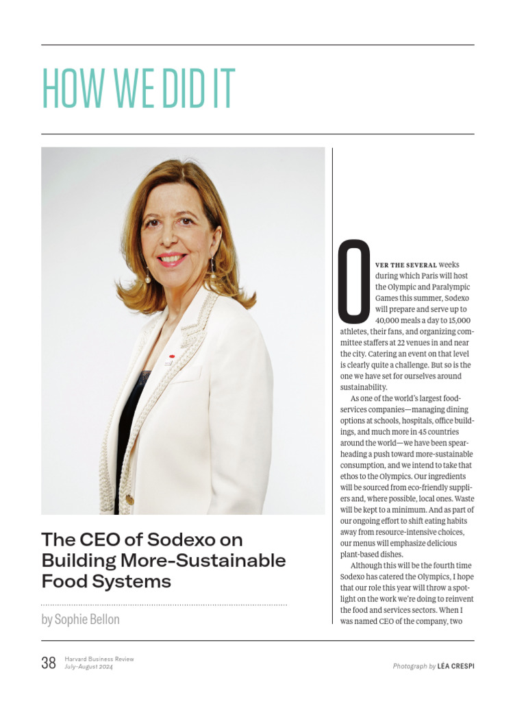 Sodexo's Sustainable Catering Vision | PDF | Supply Chain