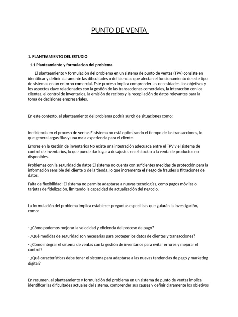 Marco Teorico SPV | PDF | Punto de venta | Comercio electrónico