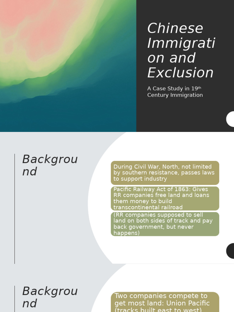 19th Century Chinese Immigration Study | PDF
