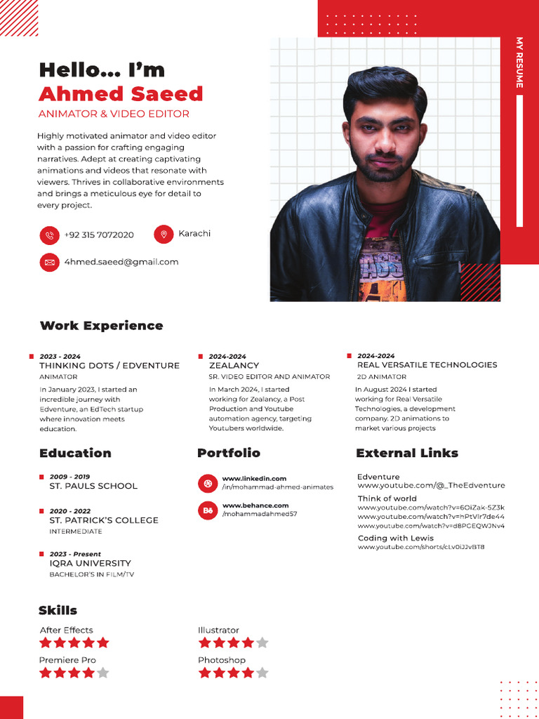 Ahmed Saeed Resume | PDF