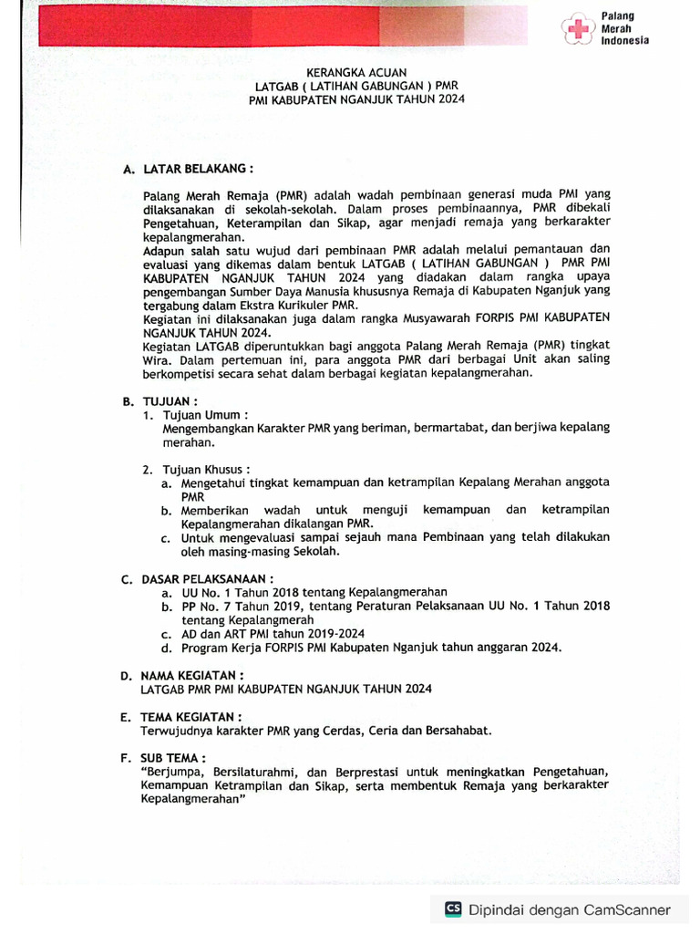 Proposal Latgab PMR PMI 2024 | PDF