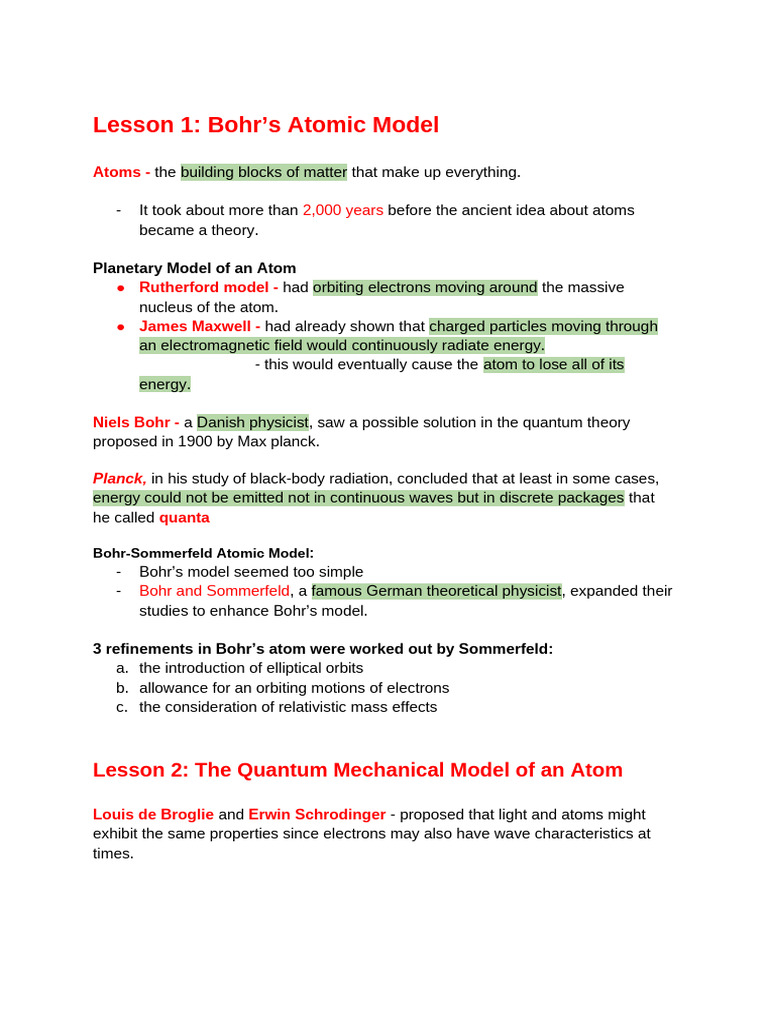 Science Reviewer Quarterly | PDF | Ion | Atomic Orbital