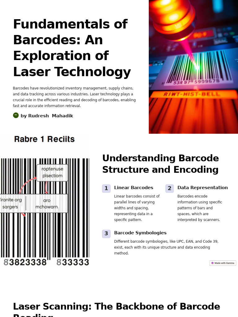 Fundamentals of Barcodes an Exploration of Laser Technology | PDF ...