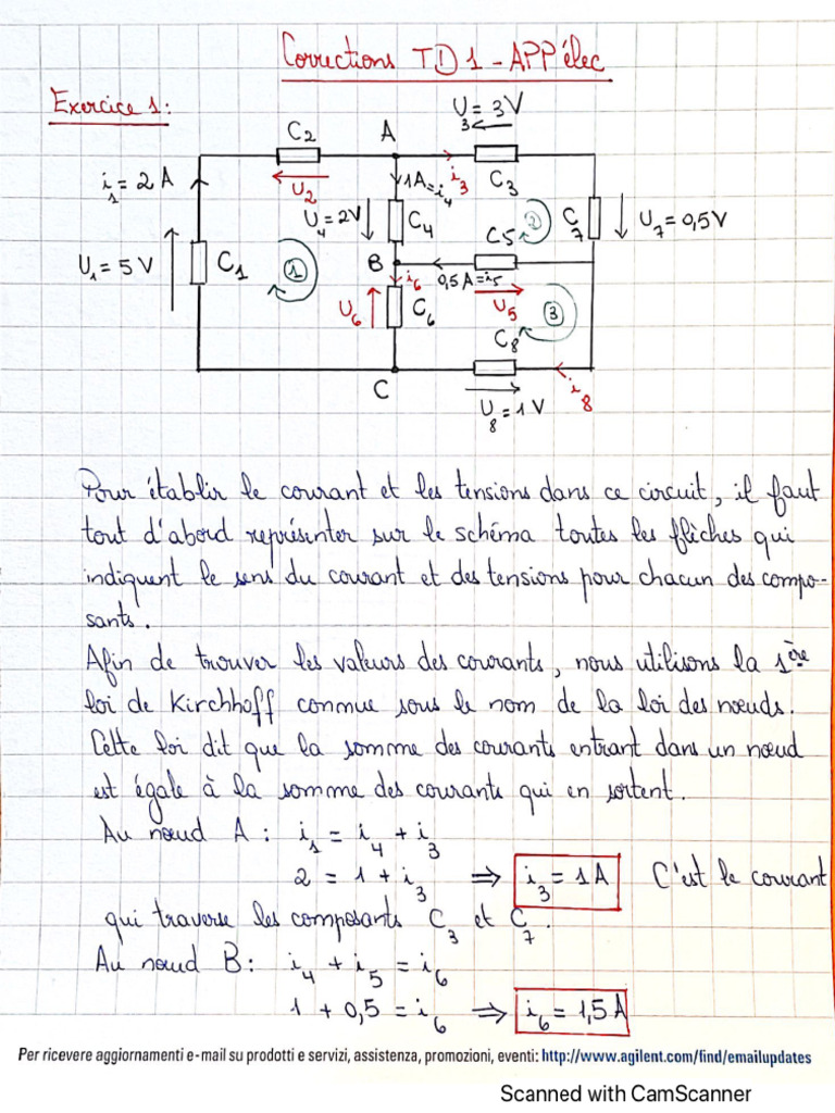 Correction TD1-APP Elec | PDF