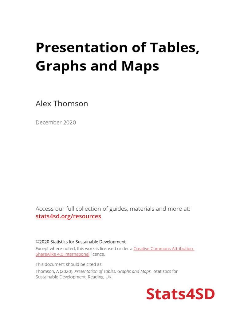 Presentation of Tables Graphs and Maps | PDF | Pie Chart | Statistics