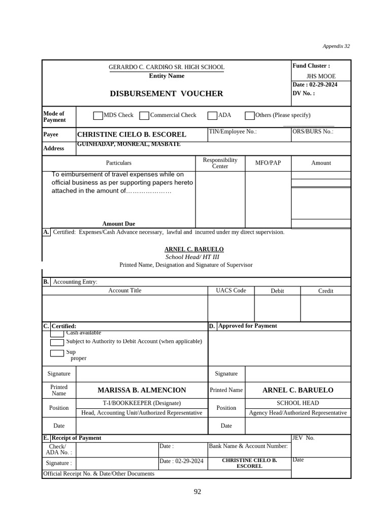 Appendix 32 DV (1) | PDF | Payments | Corporate Jargon