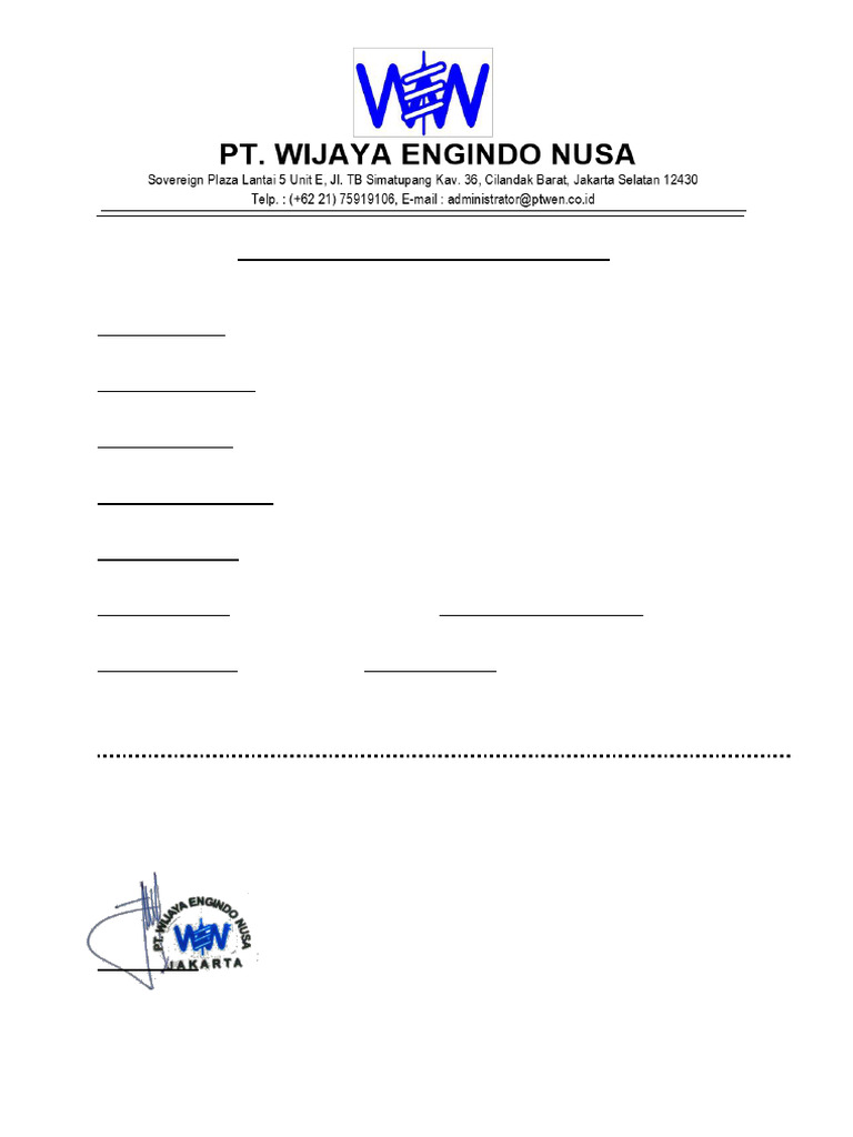 Contoh Paklaring | PDF