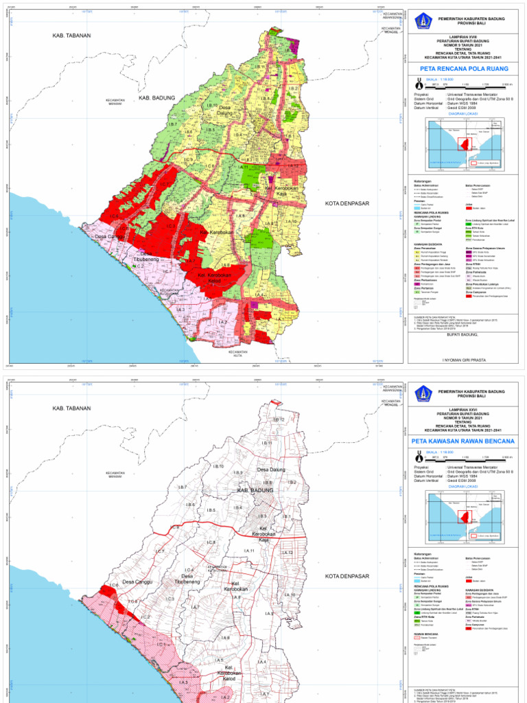 Peta Zonasi Kuta UTara | PDF