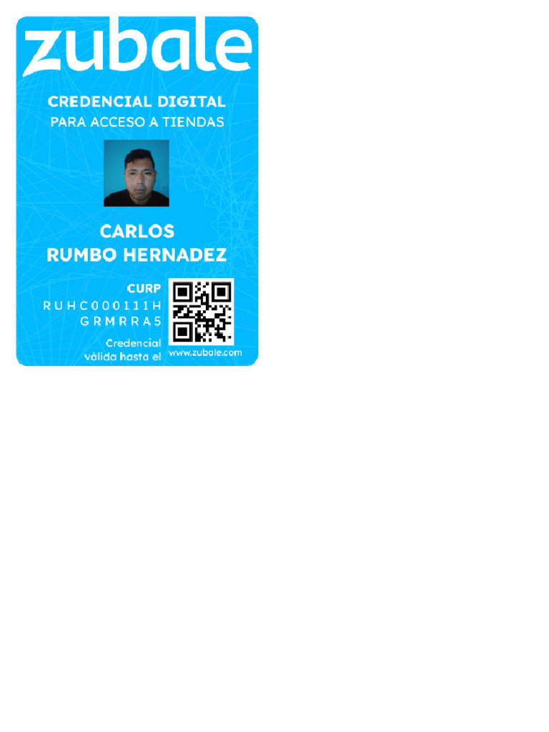 Zubale Credential | PDF
