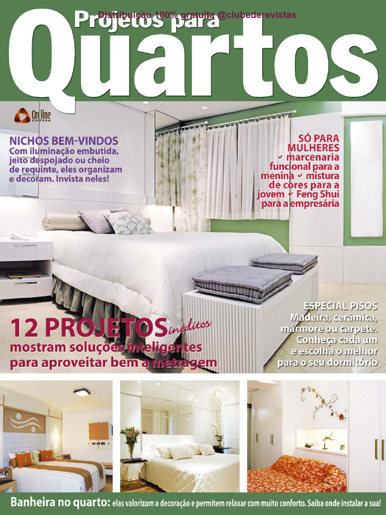 Projetos para Quartos - Dez24 | PDF | Cama | Madeira