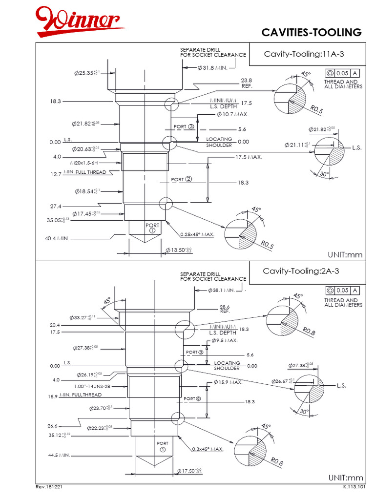 Cavities Tooling | PDF | Cutting Tools | Metalworking