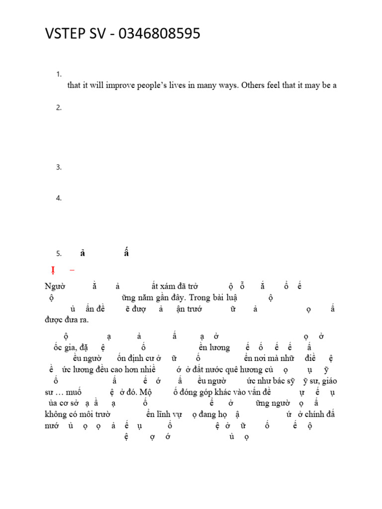 VSTEP-WRITING (1) | PDF