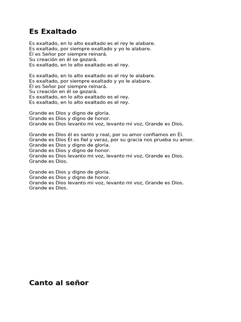 Letra de Himnos | PDF