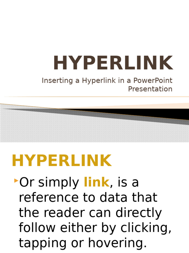PowerPoint Hyperlink Guide | PDF