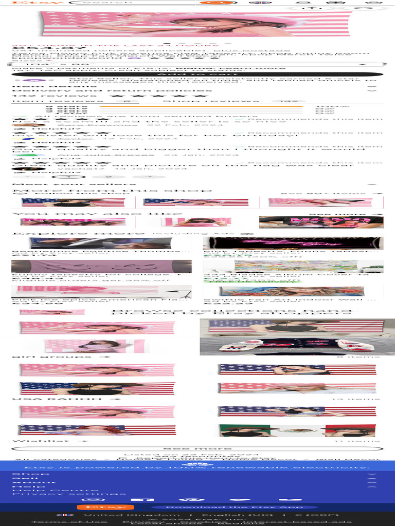 Twice Momo Pink America Flag Tapestry, Kpop Funny Room Merch, Gift For Twice Once Kpop Fan, Kpop ...