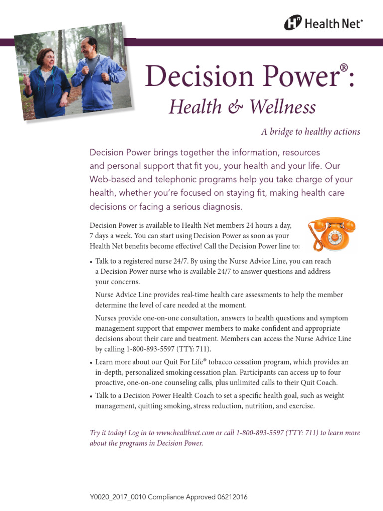 2017 Decision Power Flyer | PDF | Smoking Cessation | Nursing