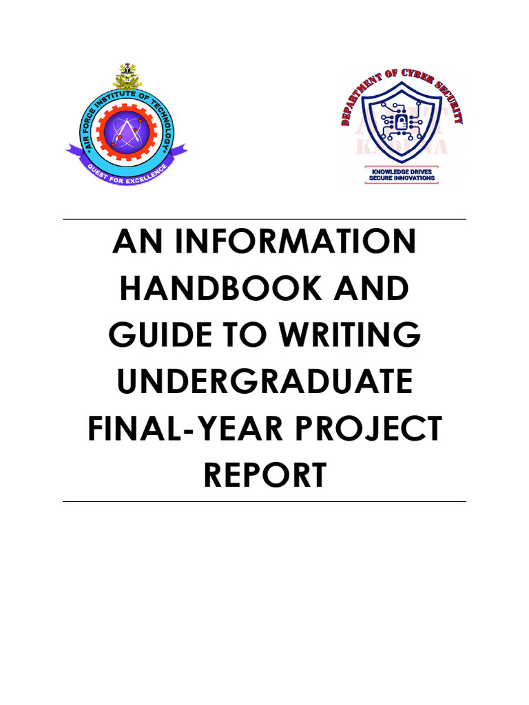 CYSD - UGFY Project Report Writing Handbook | PDF | Methodology ...