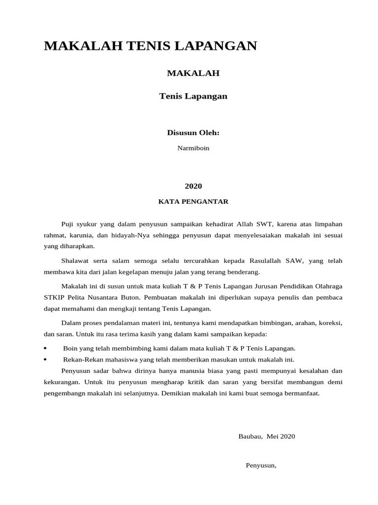 Teknik Dasar Tenis Lapangan | PDF