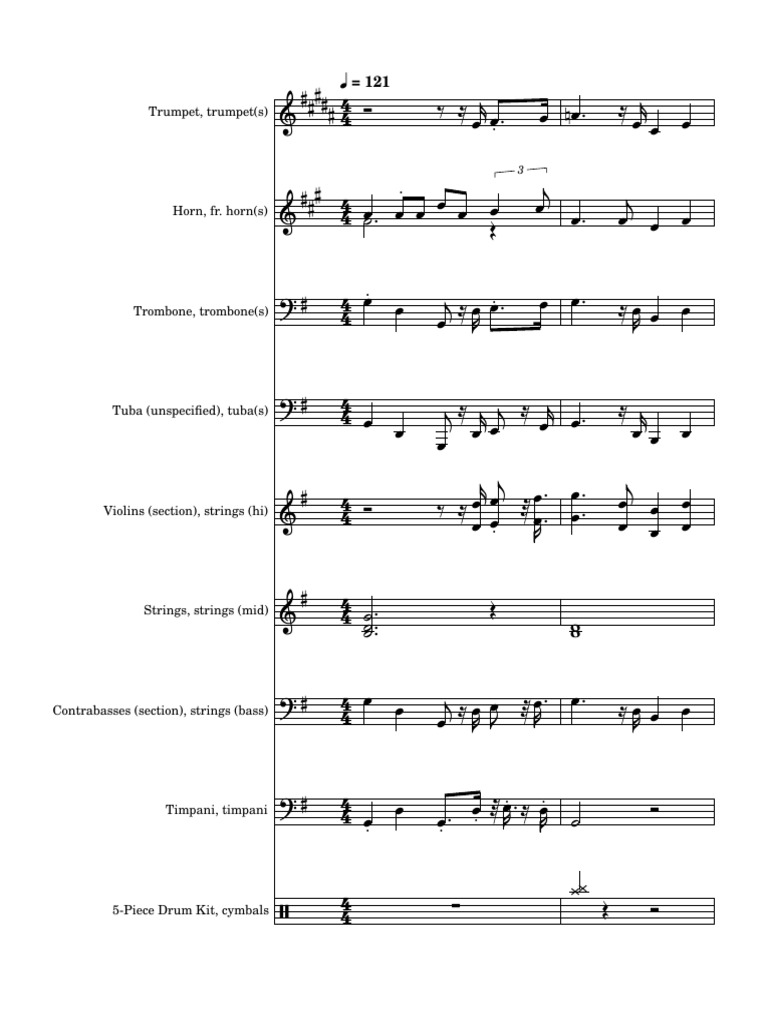 Haiti | PDF | Compositions For Symphony Orchestra | Compositions For ...