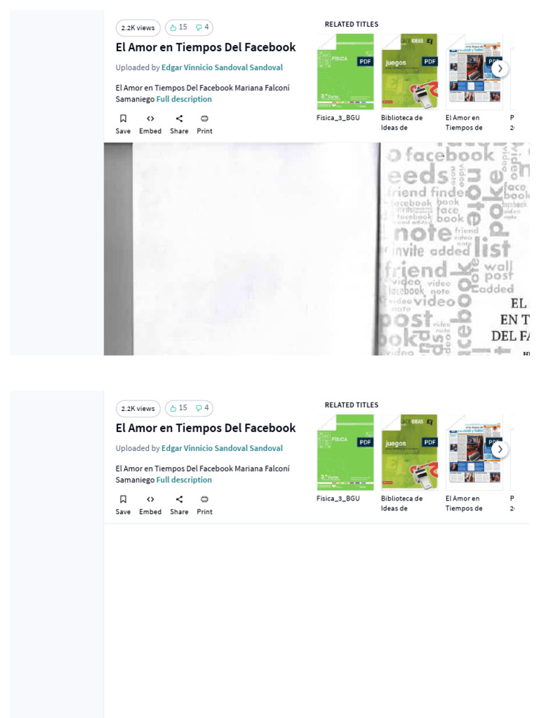 El Amor en Tiempos de Facebook | PDF | Servicio de redes sociales ...