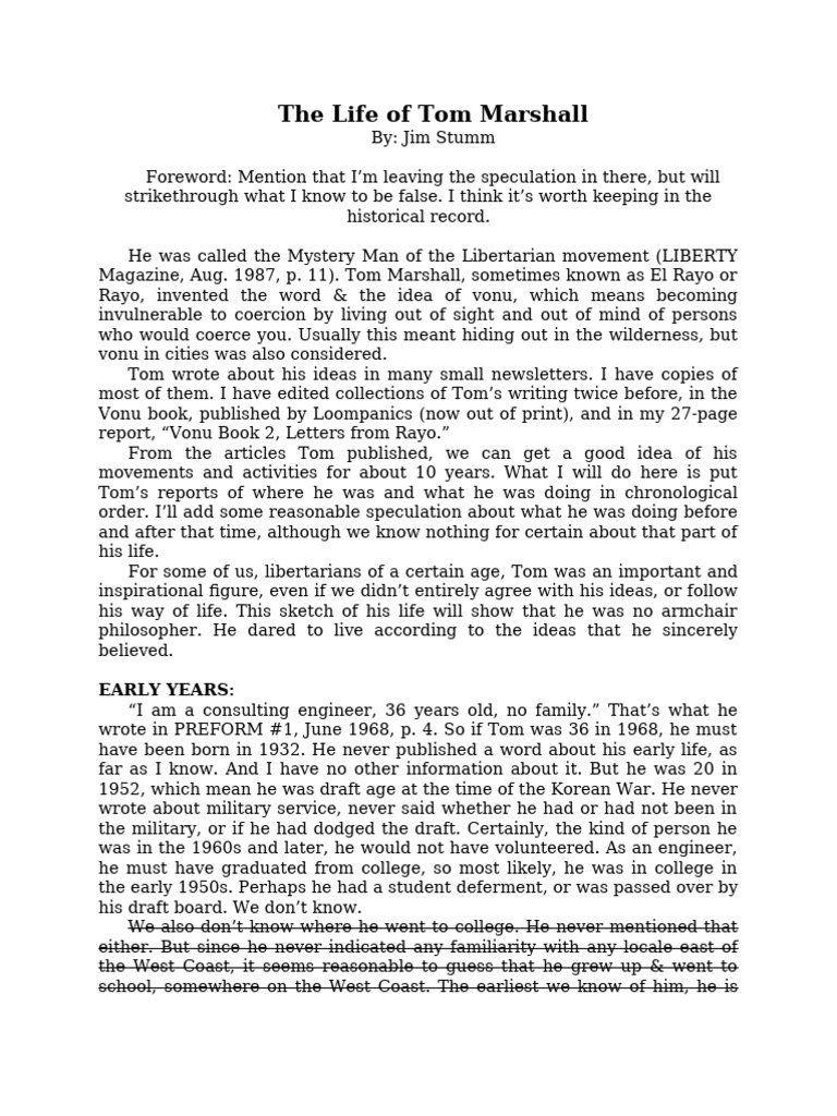 The Life of Tom Marshall | PDF | Douglas Fir