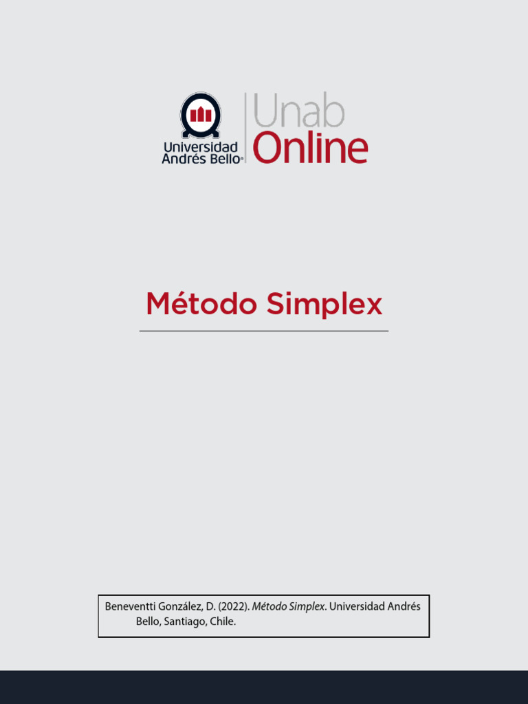 Guía Completa del Método Simplex | PDF | Informática teórica | Álgebra