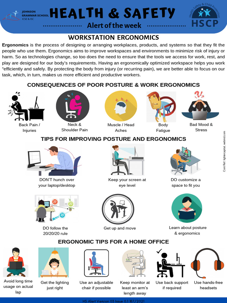 Alert of The Week: Workstation Ergonomics | PDF