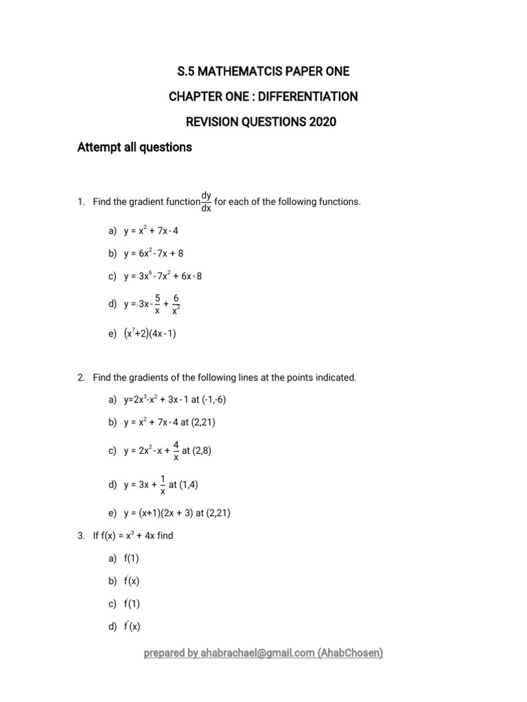 A Level MTC Paper One | PDF