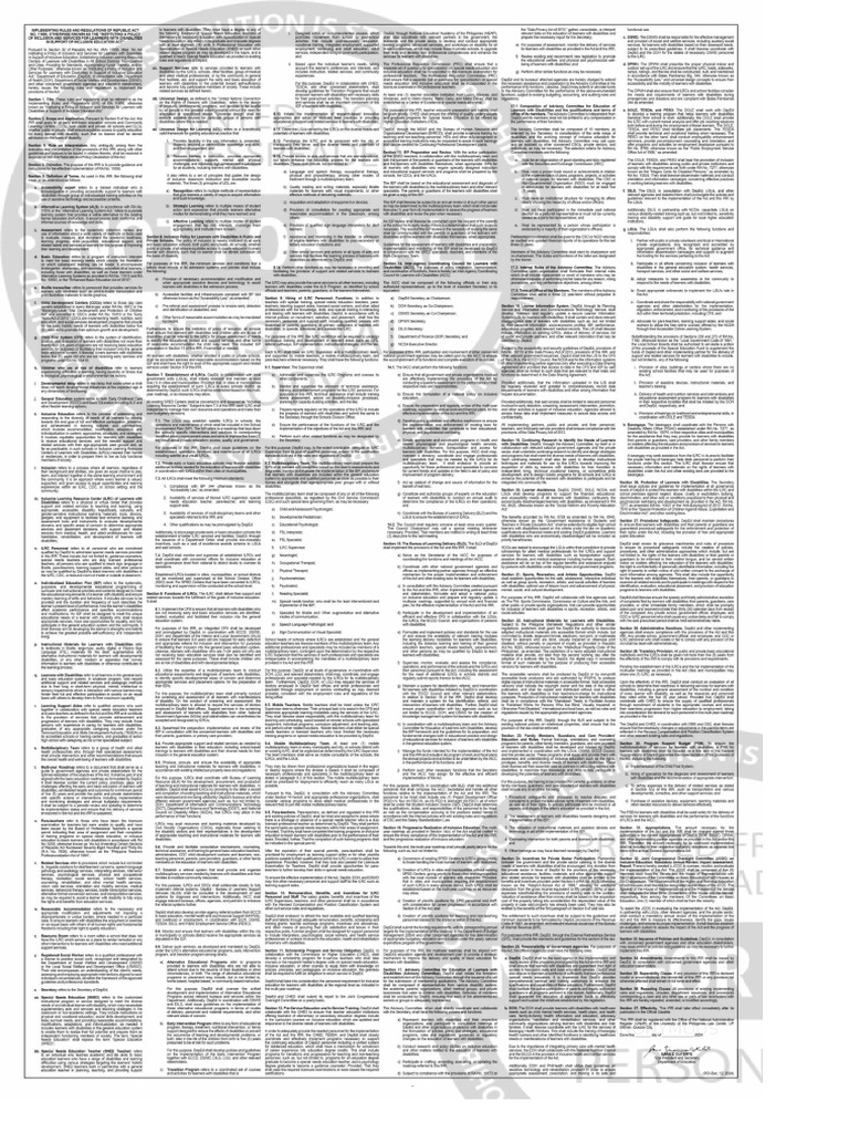 Irr of Republic Act No. 11650 (Pdi-12.12.24) | PDF