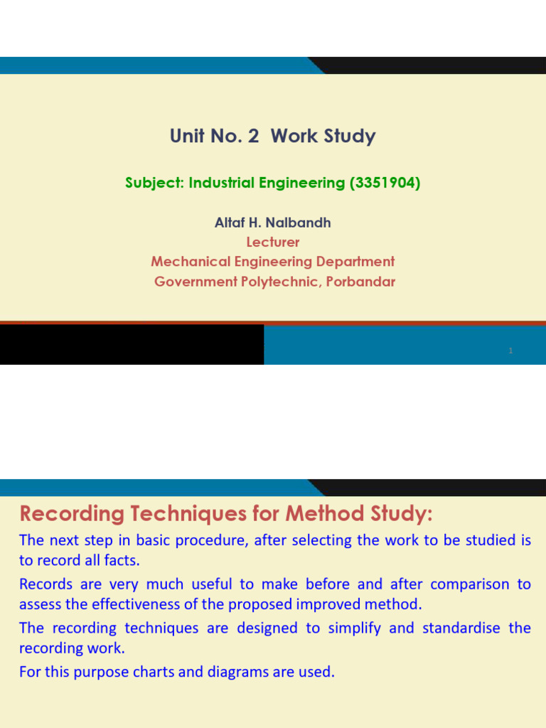 Lec - 04 - Symbols Used in Process Chart | PDF
