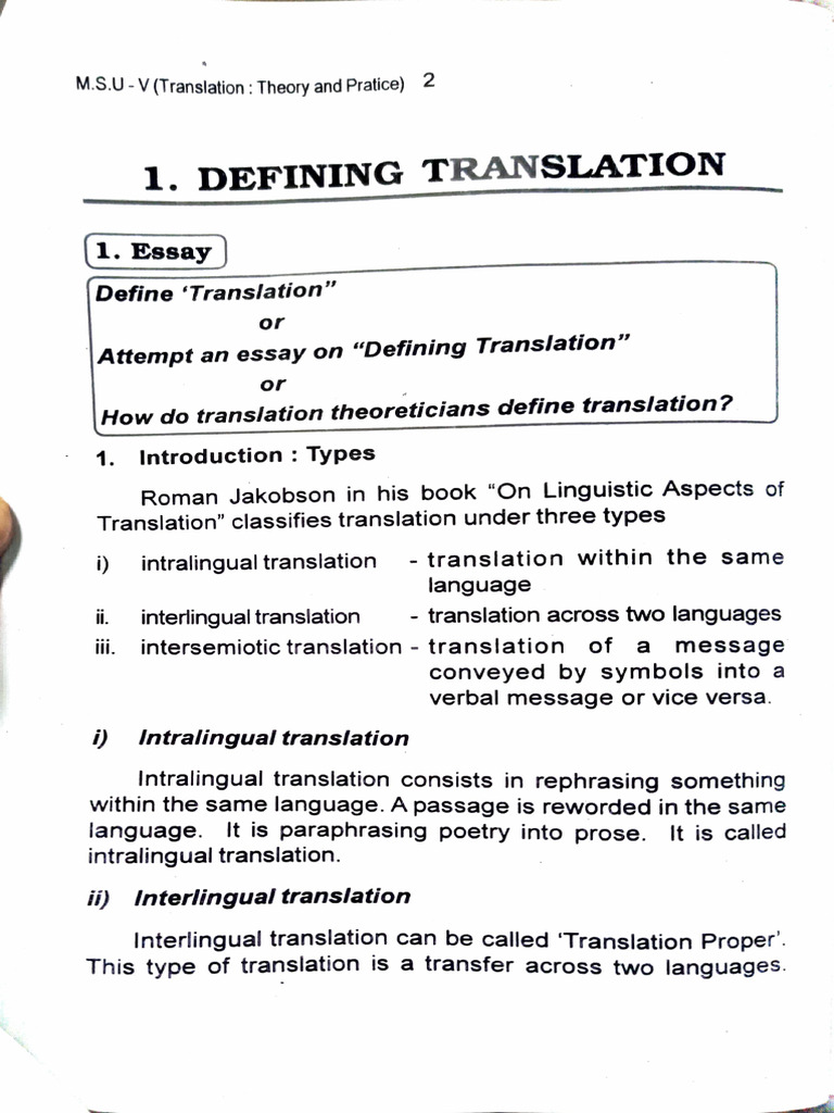Definition of Translation | PDF | Translations | Communication