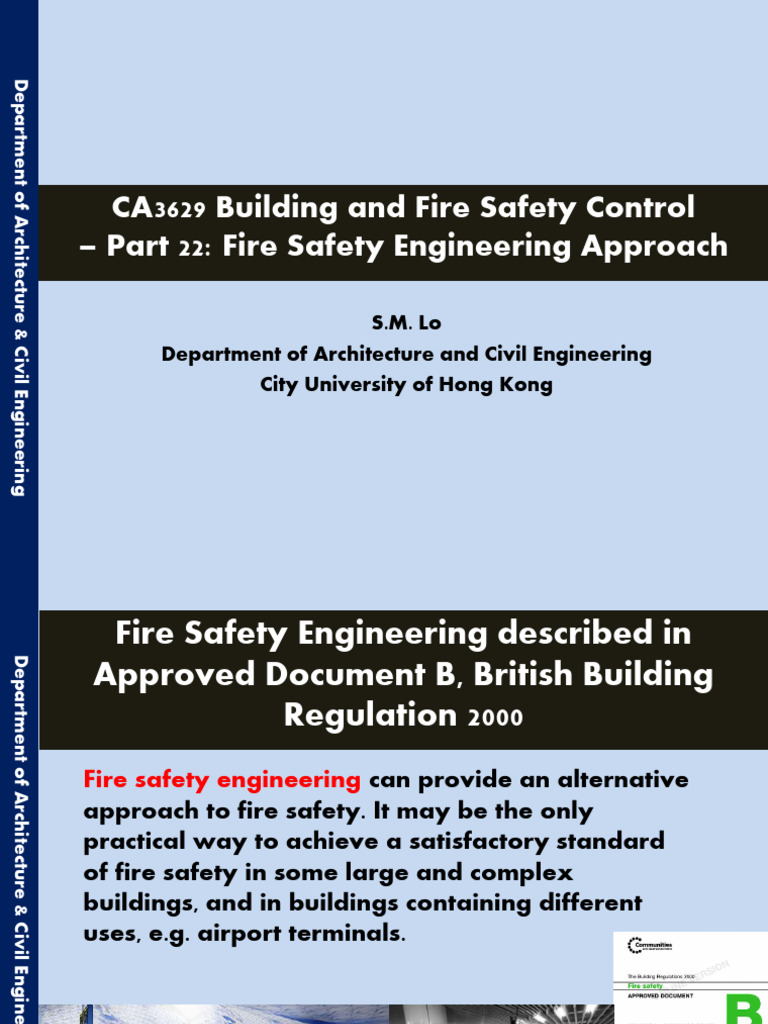 Fire Safety Engineering Approaches Explained | PDF | Fire Safety | Safety