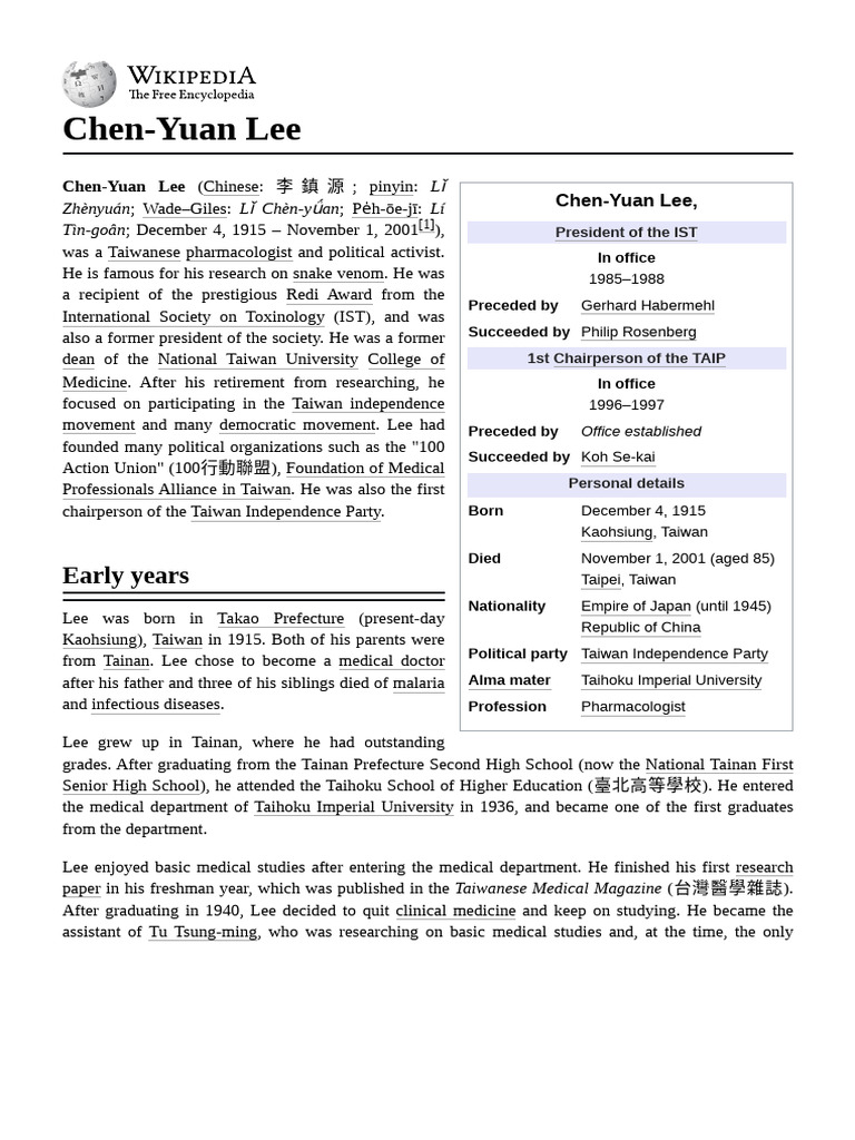 Chen-Yuan_Lee | PDF | Taiwan