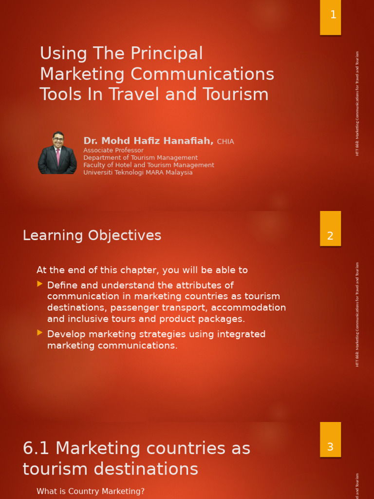 CHAPTER 6 - Applying marketing in the travel and tourism industry | PDF | Marketing | Marketing ...