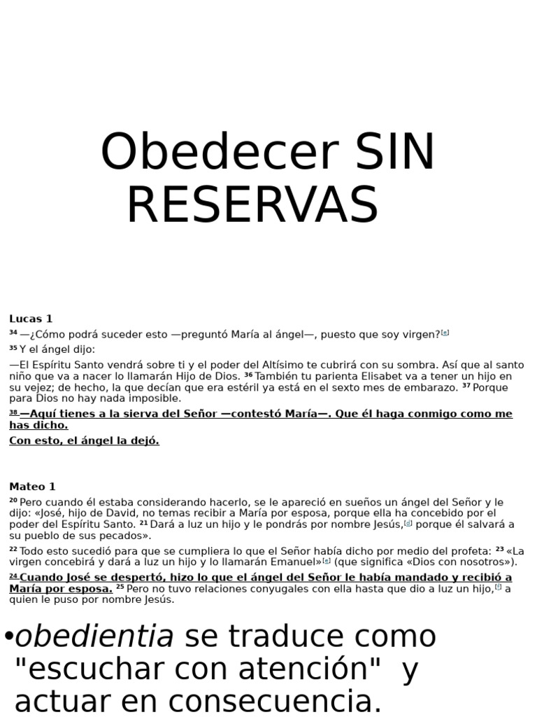 OBEDECER | PDF | María, madre de Jesús | Creencia religiosa y doctrina