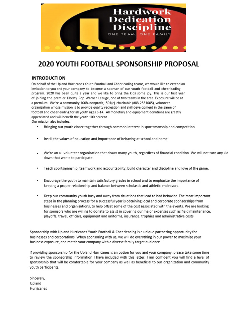 2020 Season Sponsorship Packages | PDF