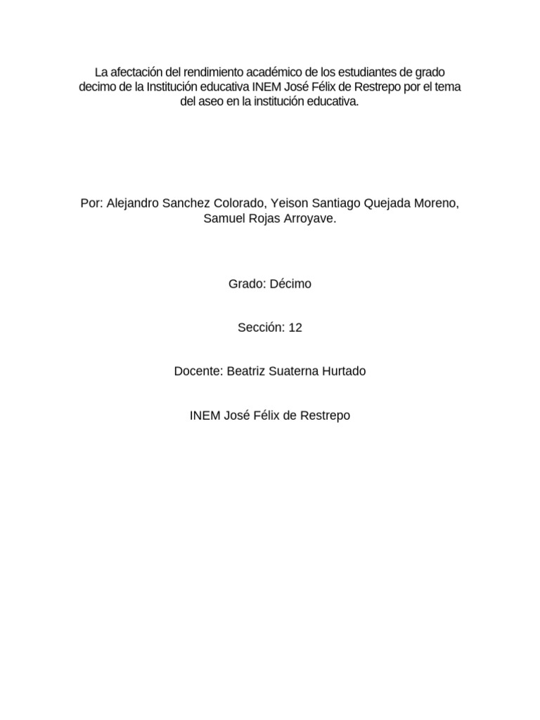 Samuel, Alejandro y Yeison | PDF