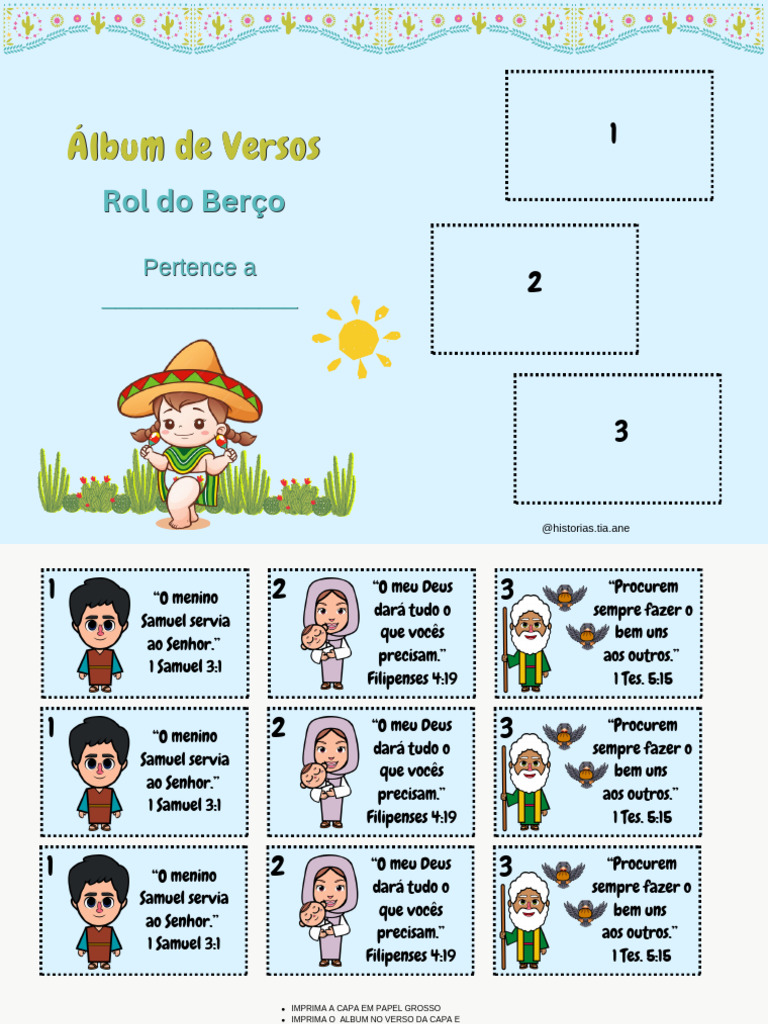 Álbum de Versos para Crianças 2024 | PDF