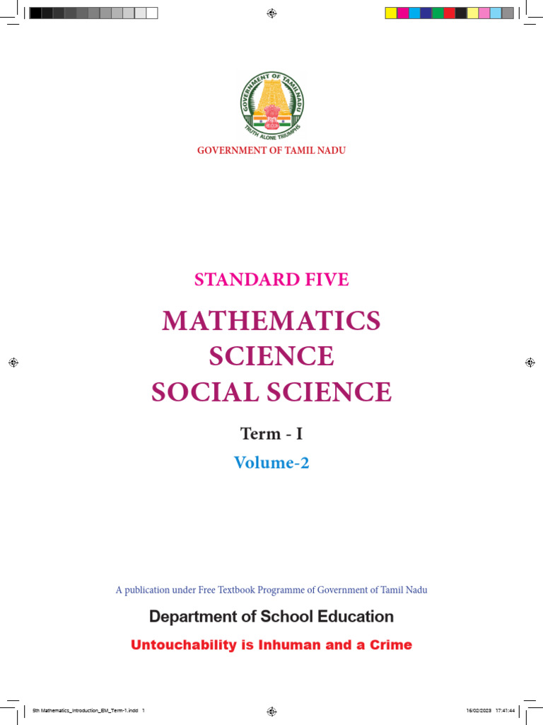 5th - Maths, Science & Social Science - EM - Term 1 - Text | PDF ...