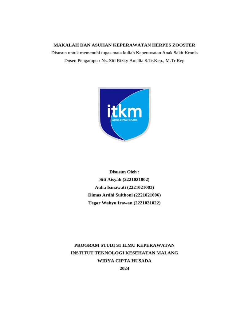 Askep Herpes Zooster Sudah Revisi | PDF