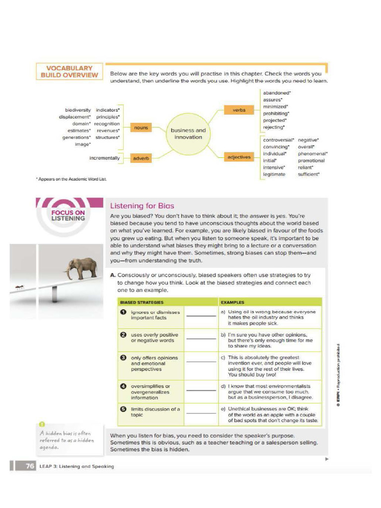 - Leap 3 Listening & Speaking Chapter 4 pages 76-96 | PDF | Linguistics